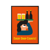 Every Drop Counts Sally - Orange – Mikkeller Prints